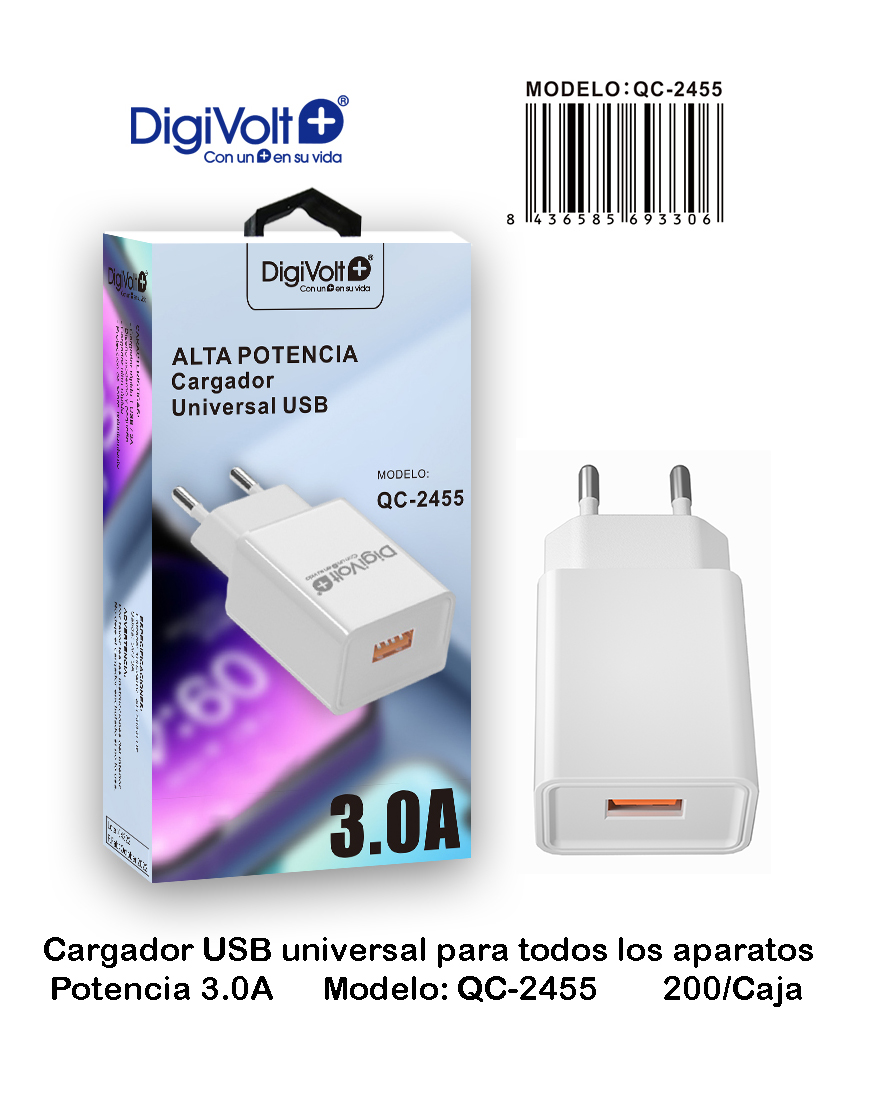 QC 2455 Cargador USB DIGIVOLT | Daryashah